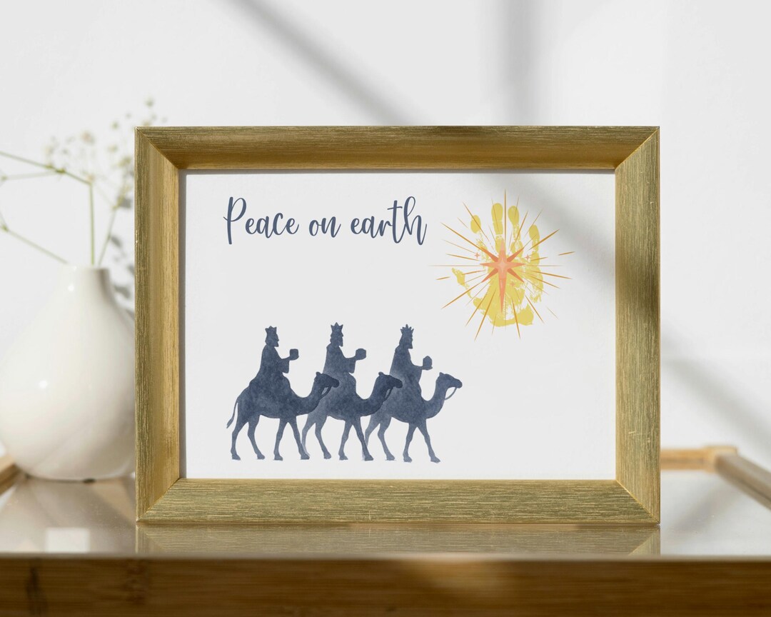 Nativity Handprint Art, Jesus Birth Craft, Christian Toddler, Preschool ...