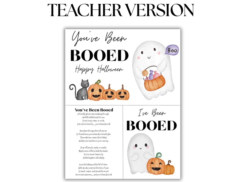 You've Been Booed for Teachers, Youve Been Booed for School Staff ...