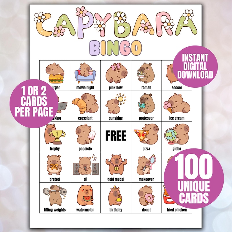 Capybara Birthday Party - Etsy