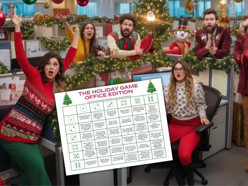 Team Building Games, Office Holiday Party Game, Coworkers Office ...