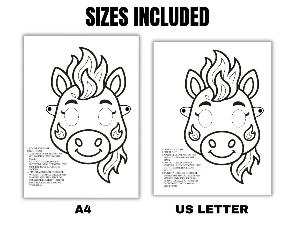 Lunar New Year Printable Craft for Kids, Chinese New Year Mask, 2026 ...