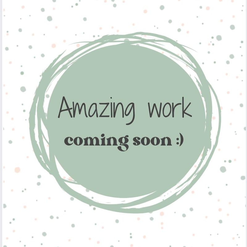 Amazing Work Coming Soon - Etsy