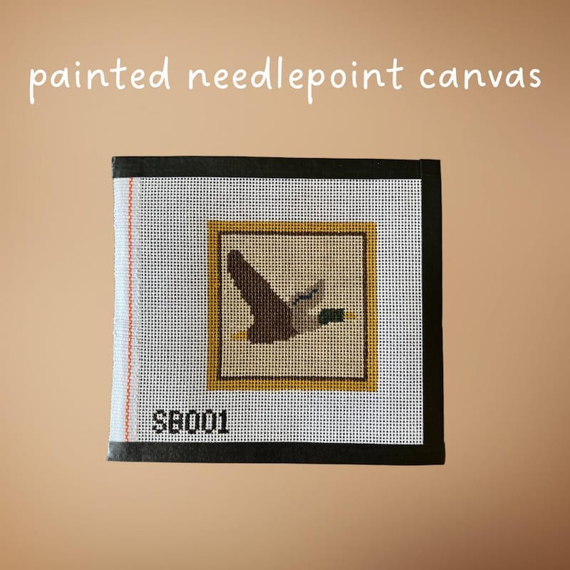 Needlepoint Duck Art - Etsy