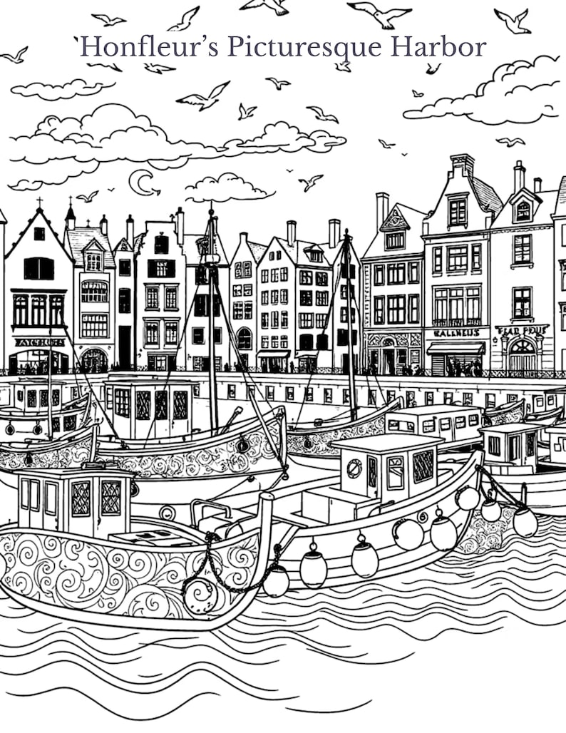 Wander France Coloring Book - Etsy