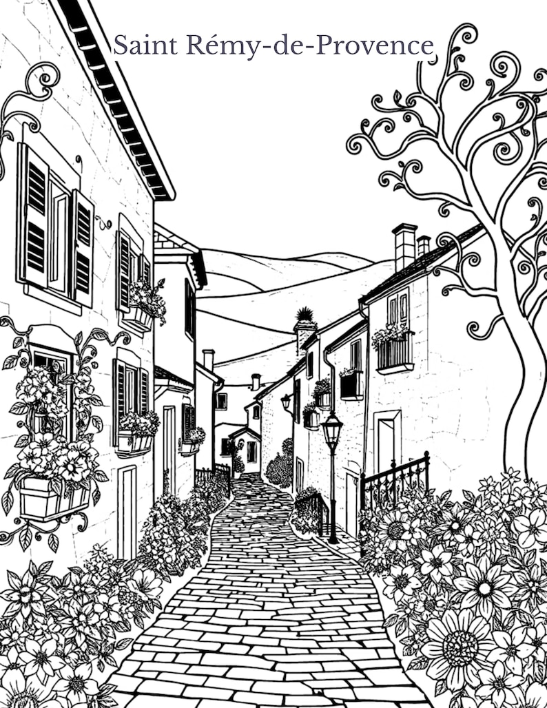 Wander France Coloring Book - Etsy