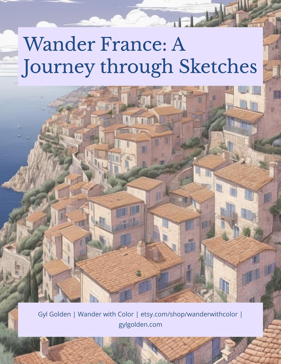 Wander France Coloring Book - Etsy