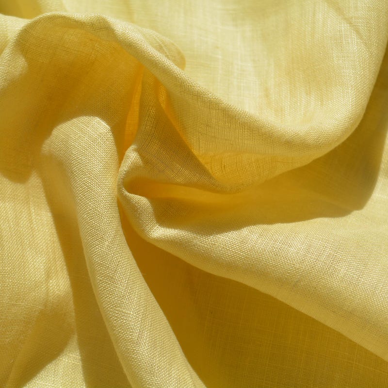 Light Yellow Linen - Etsy
