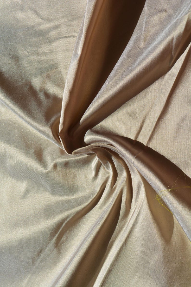 Silk Taffeta Fabric Muted Gold and Mauve Two-tone 59" Wide Luxury ...