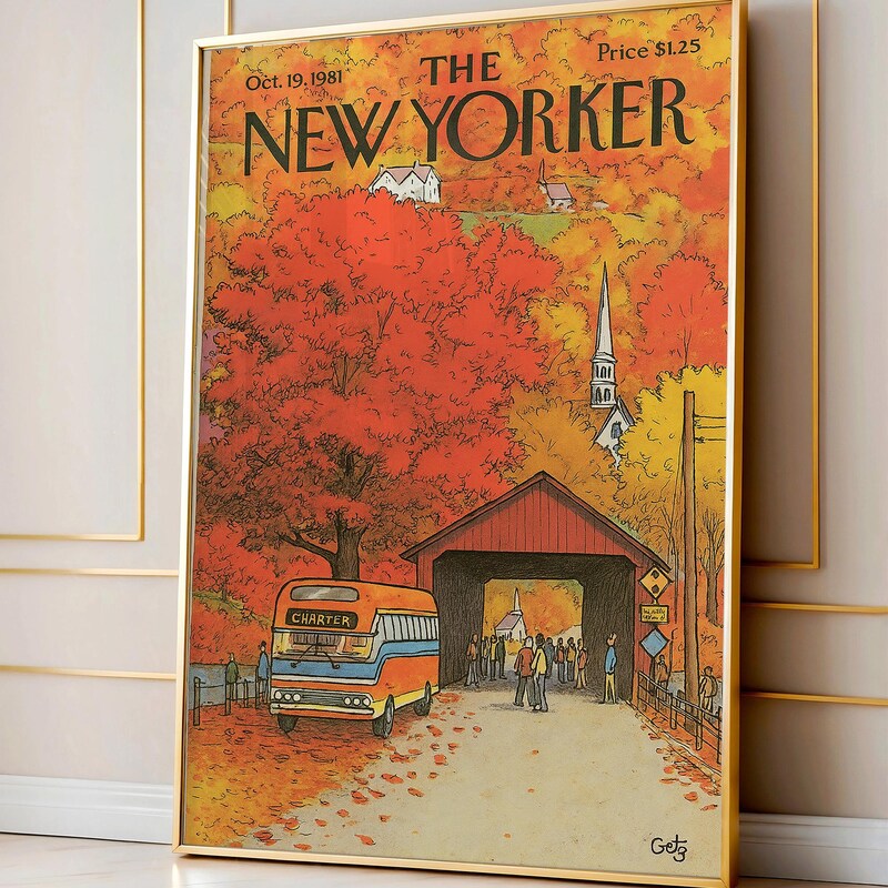 The New Yorker Poster - Etsy