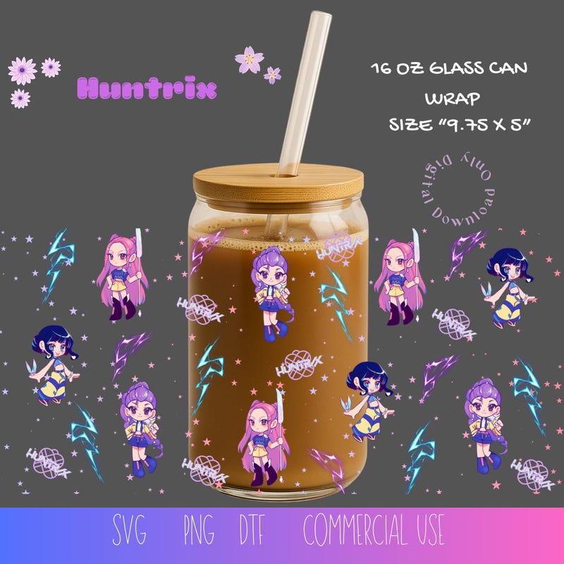 K Pop Demon Hunter Glass - Etsy