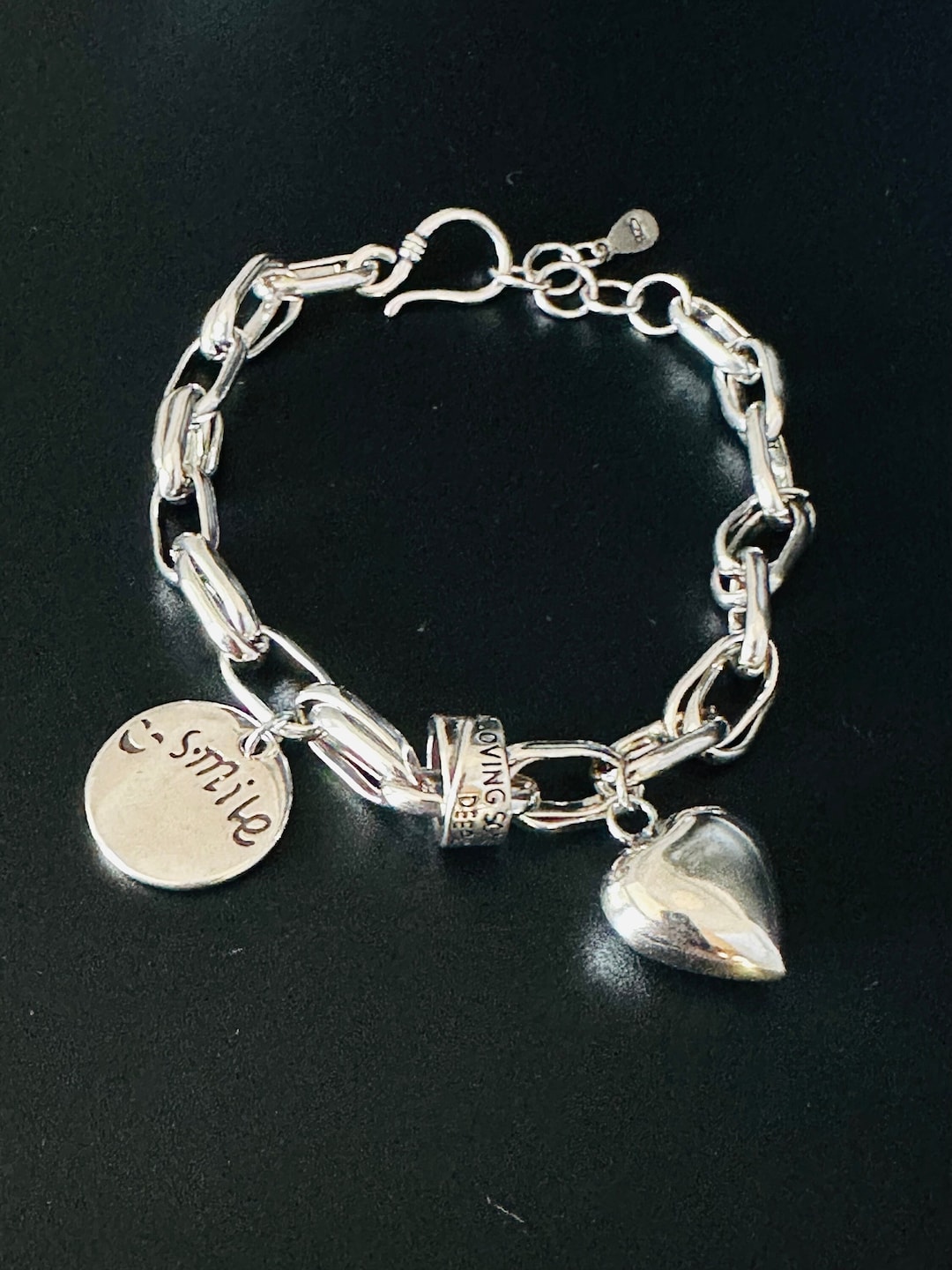 Y2k Bracelet - Grunge Jewelry - Y2k Jewelry - Chunky Bracelet - Heart ...