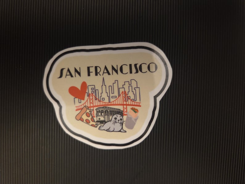 San Francisco Bay Area Sticker - Etsy