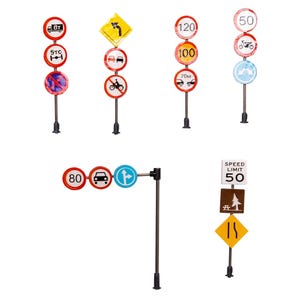 Miniature Road Sign Kit: Diorama Accessories for City Scenes - Etsy