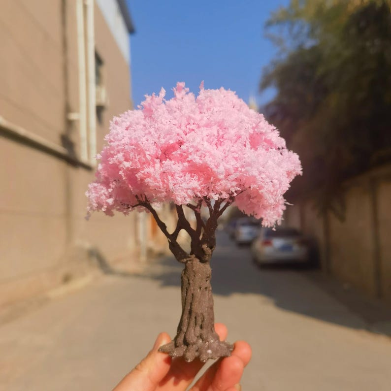Miniature Cherry Blossom Tree: Japanese Sakura Diorama, Dollhouse ...