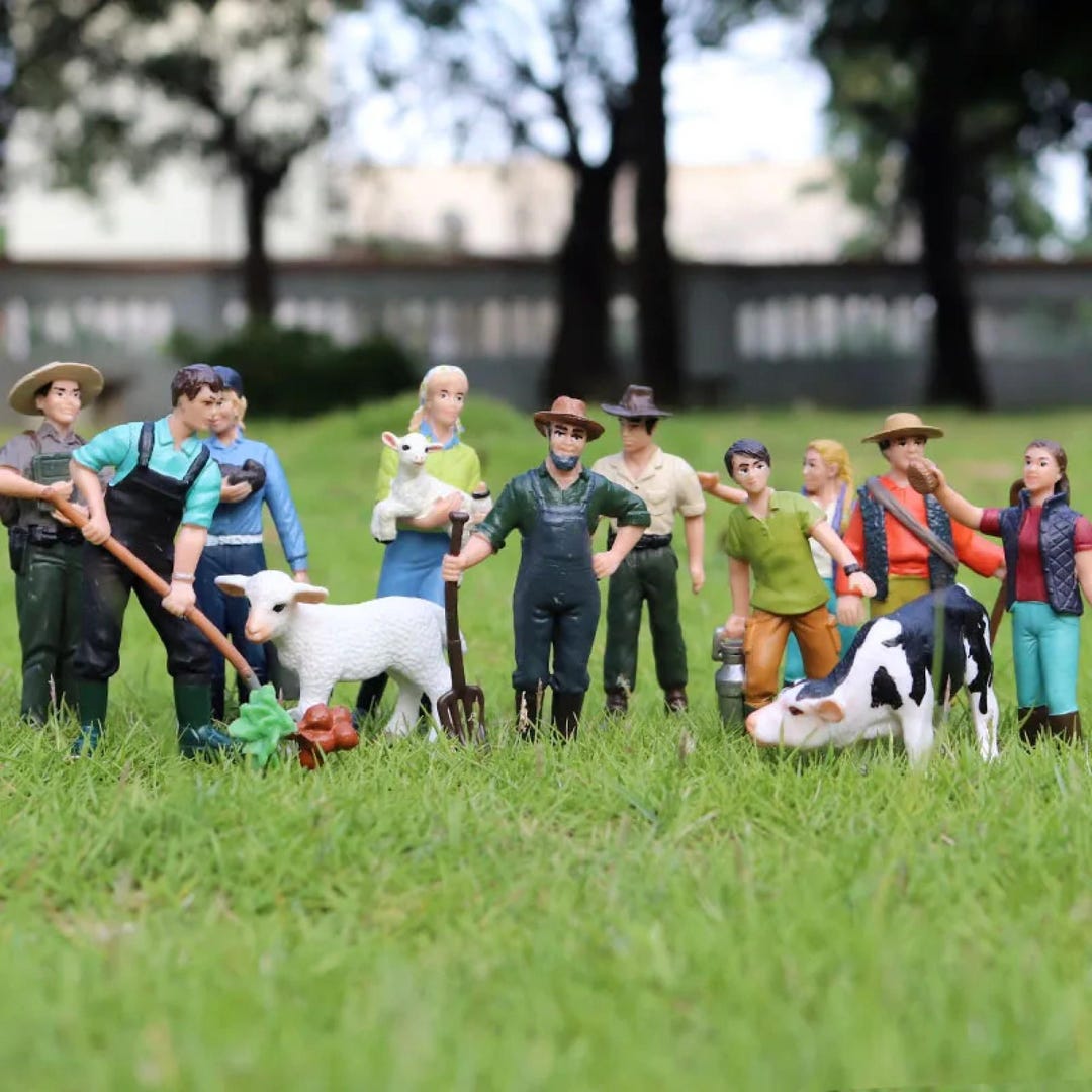 Miniature Farm Animal Figurines Set: Realistic Simulation, Educational ...