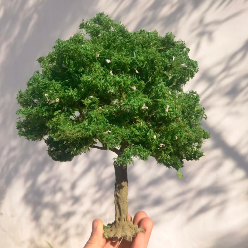 23cm Model Tree: Green Wire Trunk for Diorama Scenery - Etsy