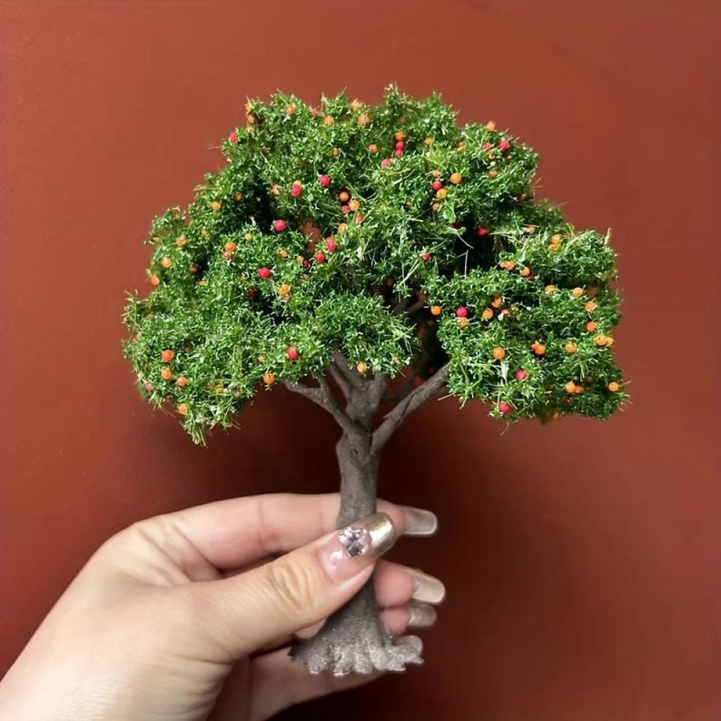 Miniature Fruit Tree Model: Diorama, Dollhouse, Train Scenery - Etsy
