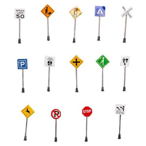 Miniature Road Sign Kit: Diorama Accessories for City Scenes - Etsy