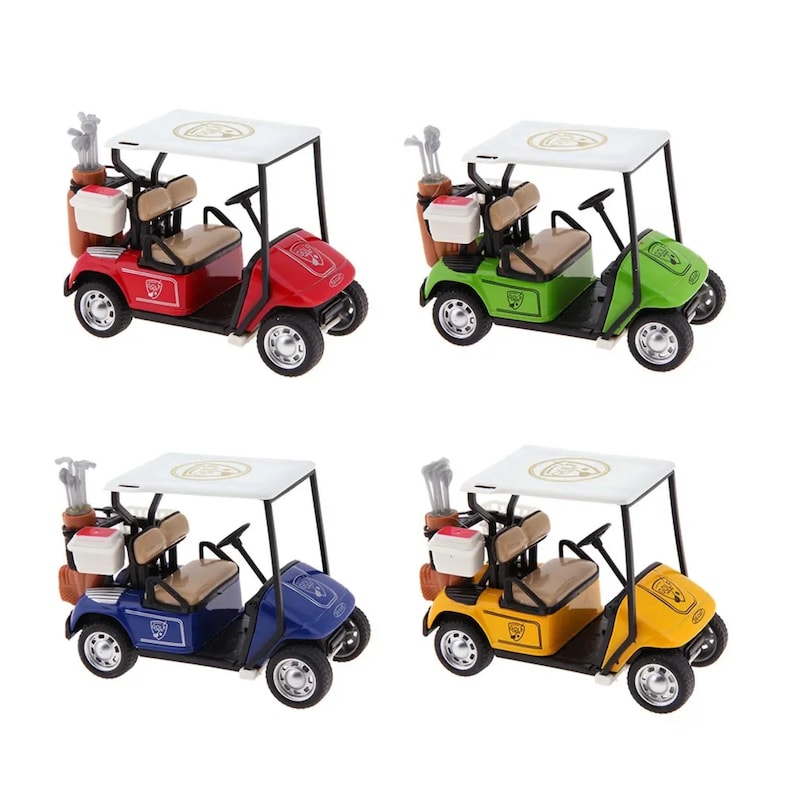 Mini Golf Cart Toy: Diecast Pullback Car With Lights & Music - Etsy