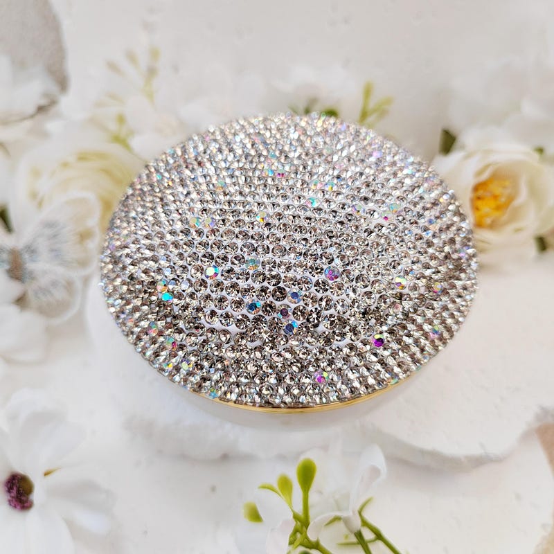 Rhinestone Jewelry Box - Etsy
