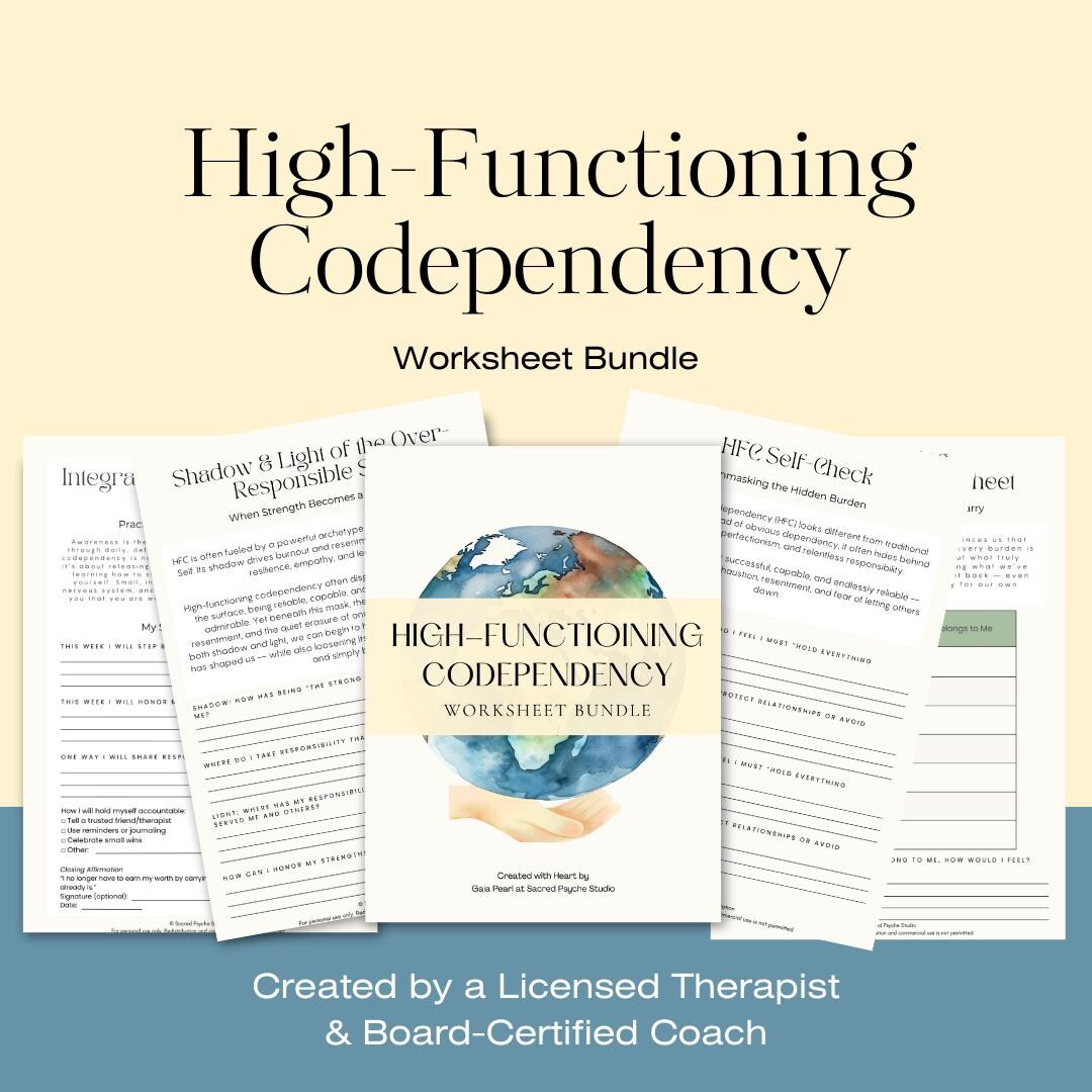 High-functioning Codependency Workbook | 6-page Healing & Boundaries ...