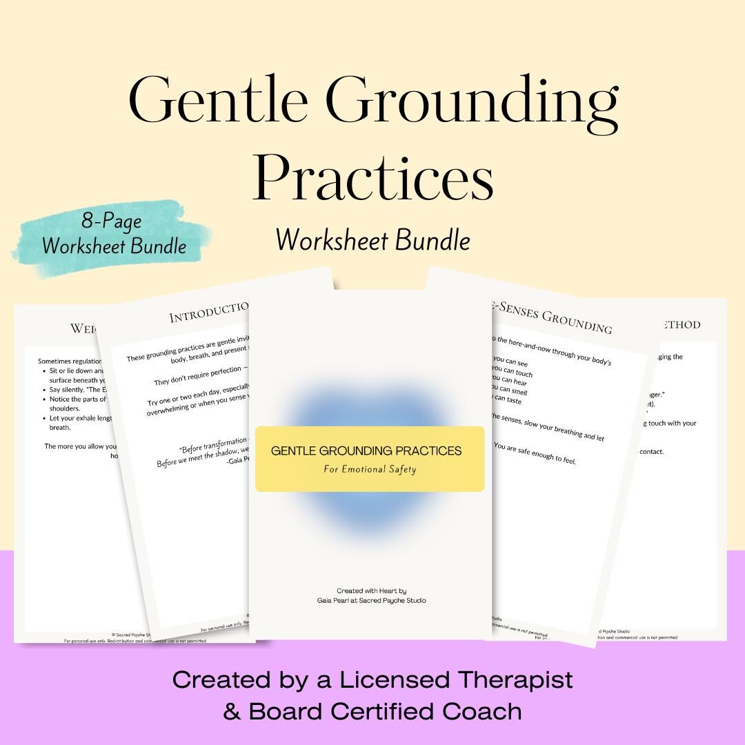 Gentle Grounding Practices Workbook | Trauma-informed Somatic ...