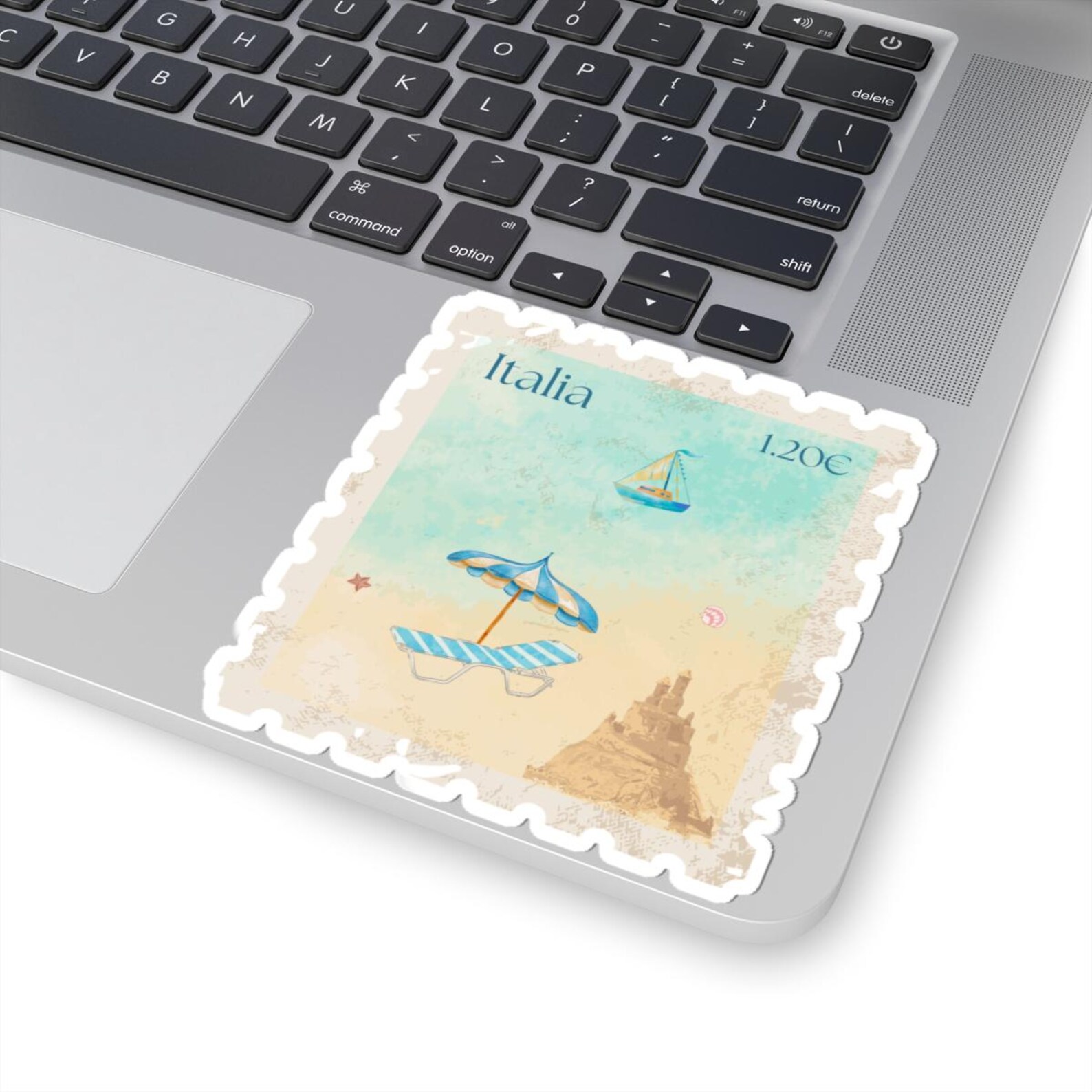 Italia Postage Stamp Sticker - Aesthetic Travel Sticker, Vintage Italy ...