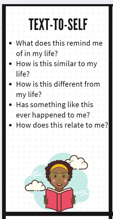 Text Connections Anchor Chart- Digital Download- Print - Etsy