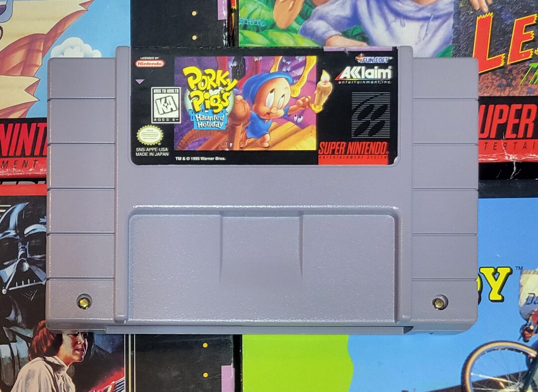 Porky Pig's Haunted Holiday (authentic) – SNES – Super Nintendo System ...