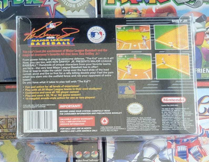 Ken Griffey Jr.'s Major League Baseball (CIB) - SNES - Super Nintendo ...