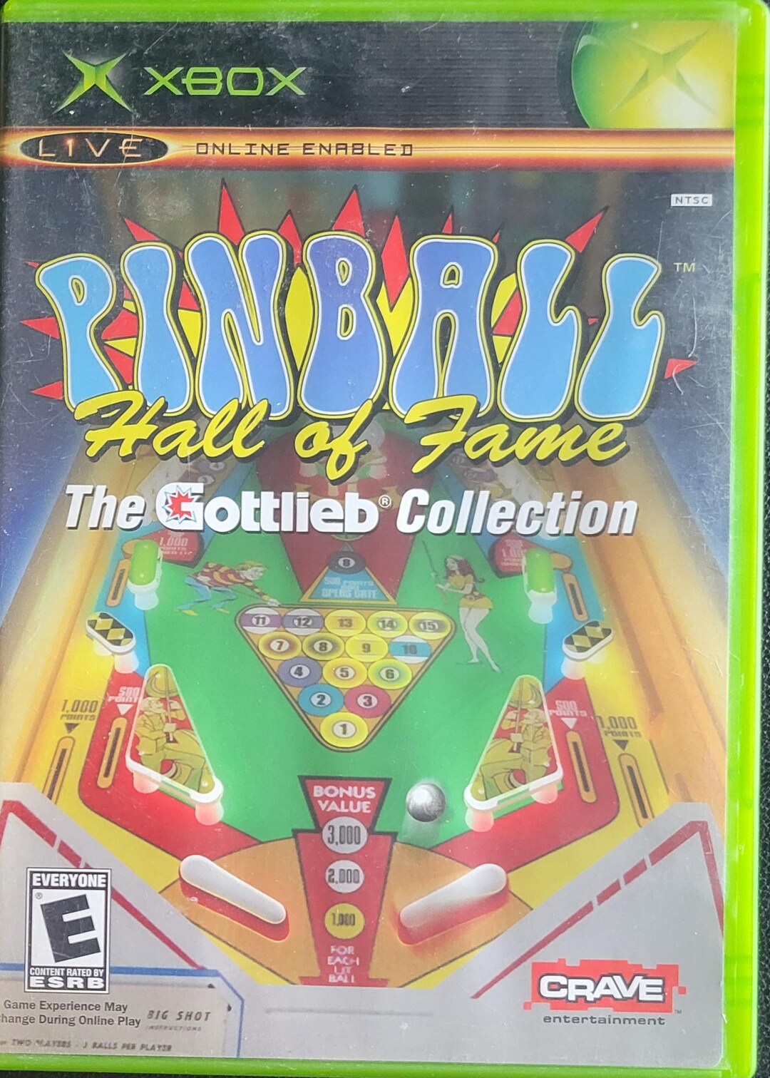 Pinball Hall of Famethe Gottlieb Collection - (CIB) OG Microsoft XBOX ...