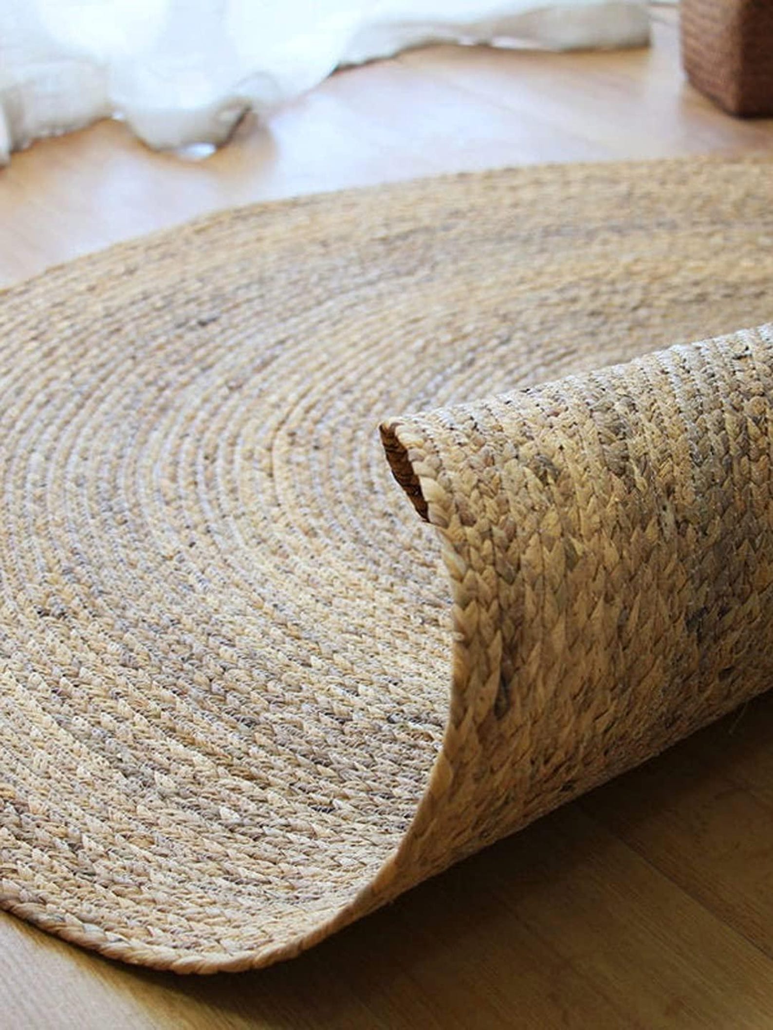 Handmade Braided Jute Round Rug: Rustic Eco-friendly Area Rug - Etsy