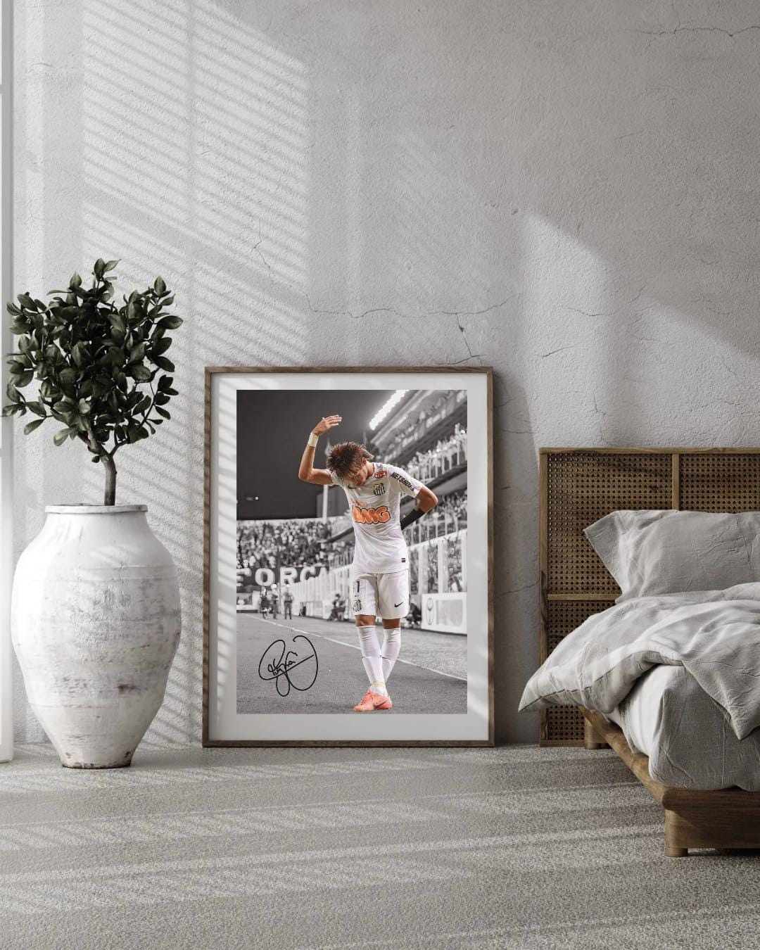 Neymar Jr Signed Wall Art – Digital Download, Football Poster Mockup ...