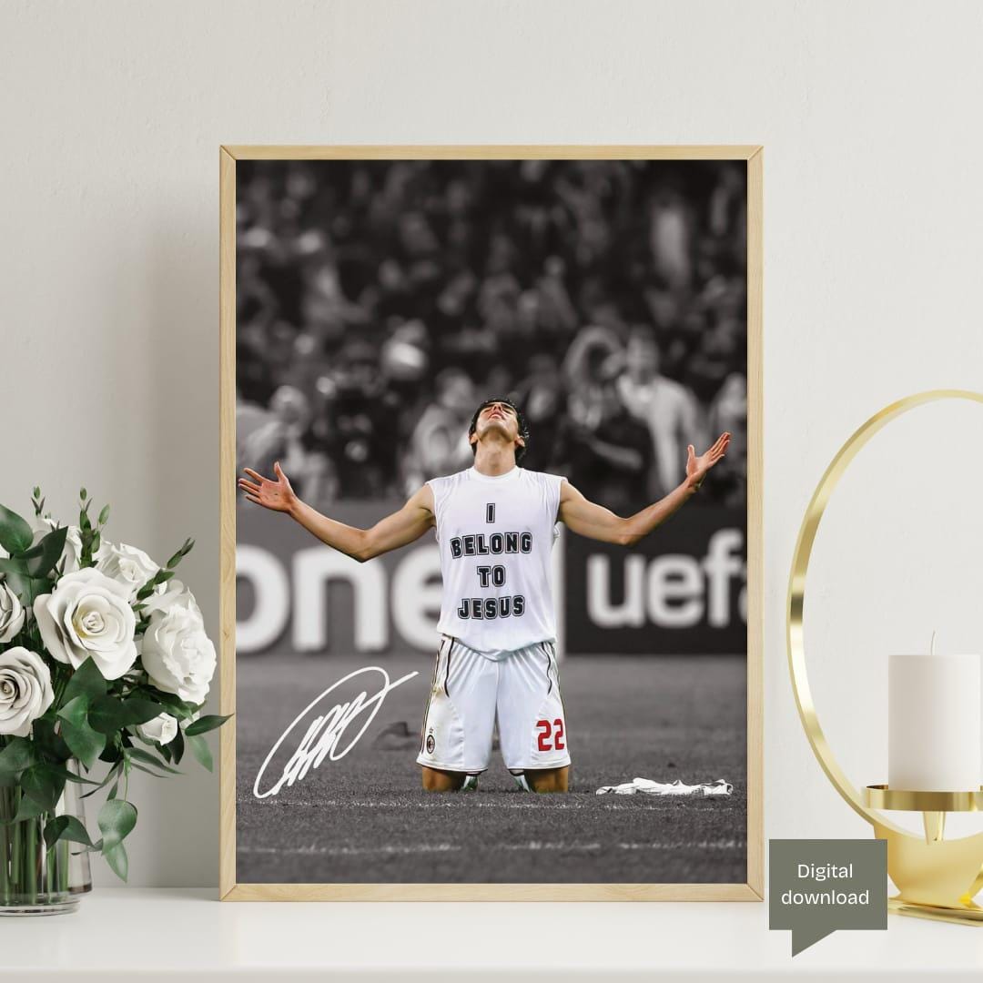 Ricardo Kaka Signed Football Poster – Iconic Soccer Legend Wall Art for ...