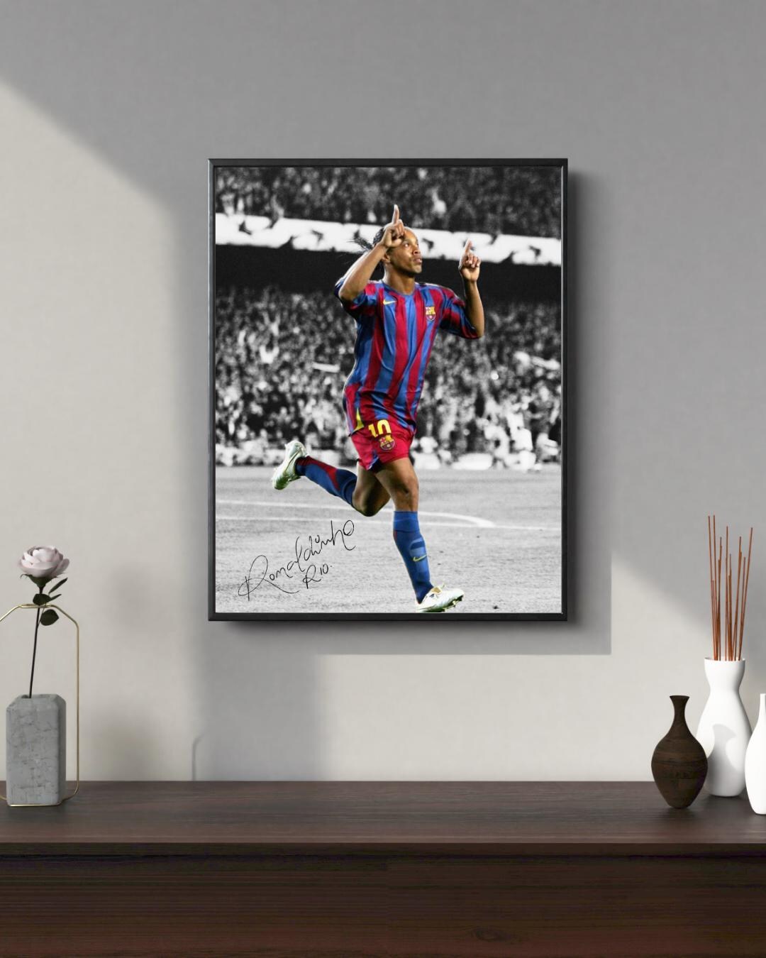 Ronaldinho Poster | Brazil Football Legend Wall Art (digital Download ...