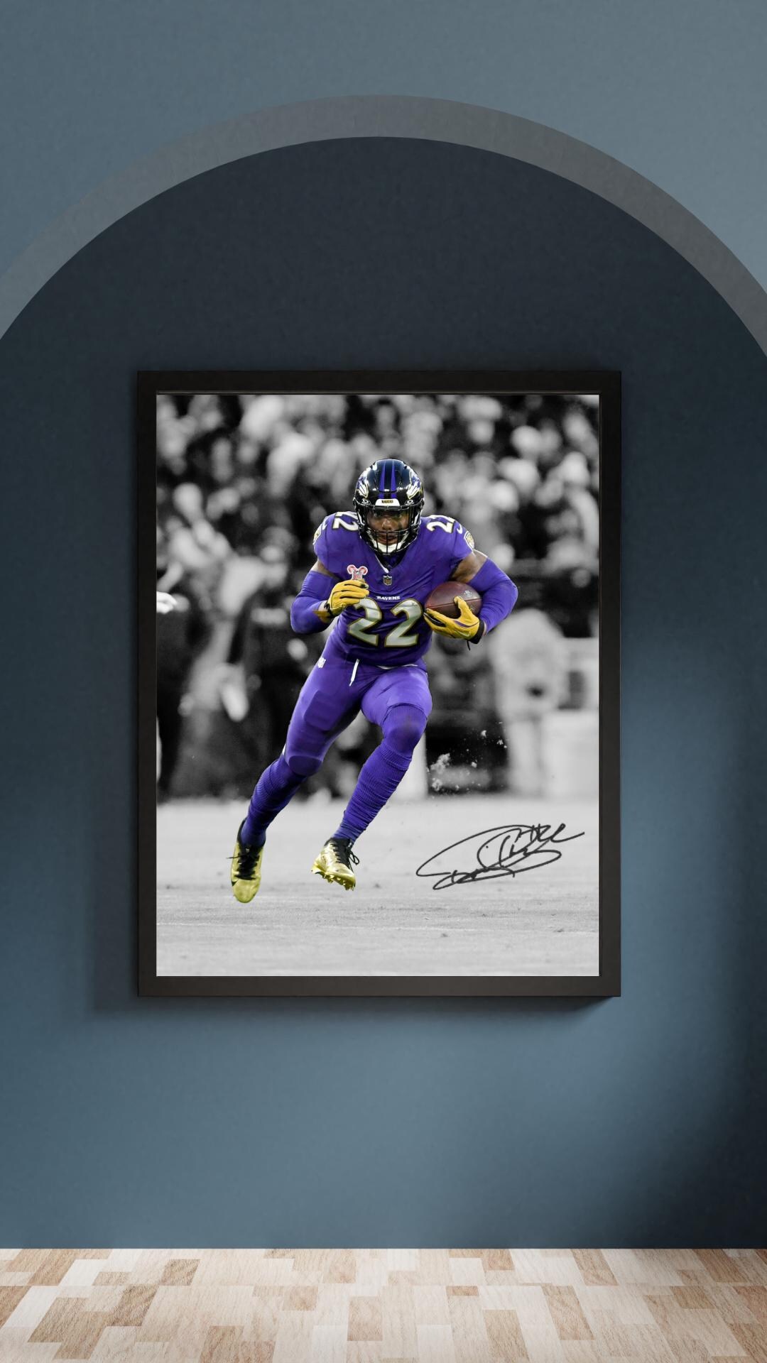 Derrick Henry Wall Art Printable | NFL Running Back Poster | Football ...