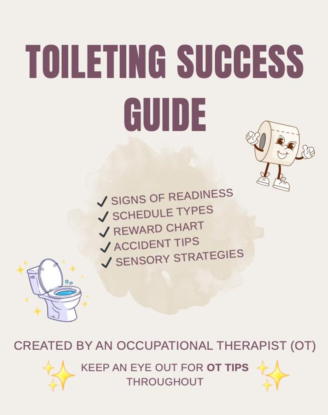 Ot-created Toilet Training Guide | Sensory Support & Reward Chart ...