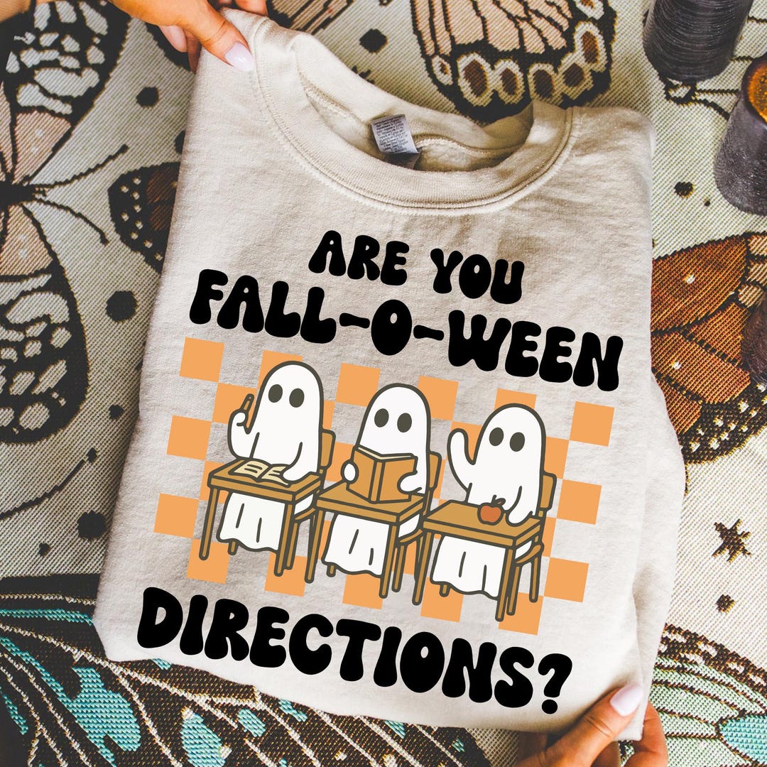 Teacher Are You Fall-o-ween Directions Png, Spooky Cute Ghost Teacher ...