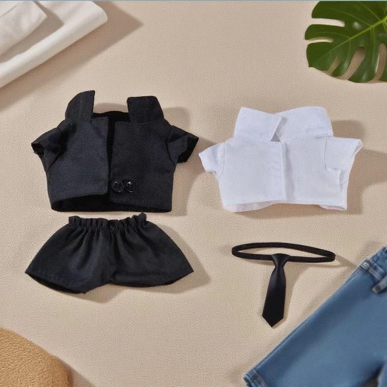 Handmade Doll Tuxedo Suit Set – 17cm Goblin Toy Clothes – Mini Black ...