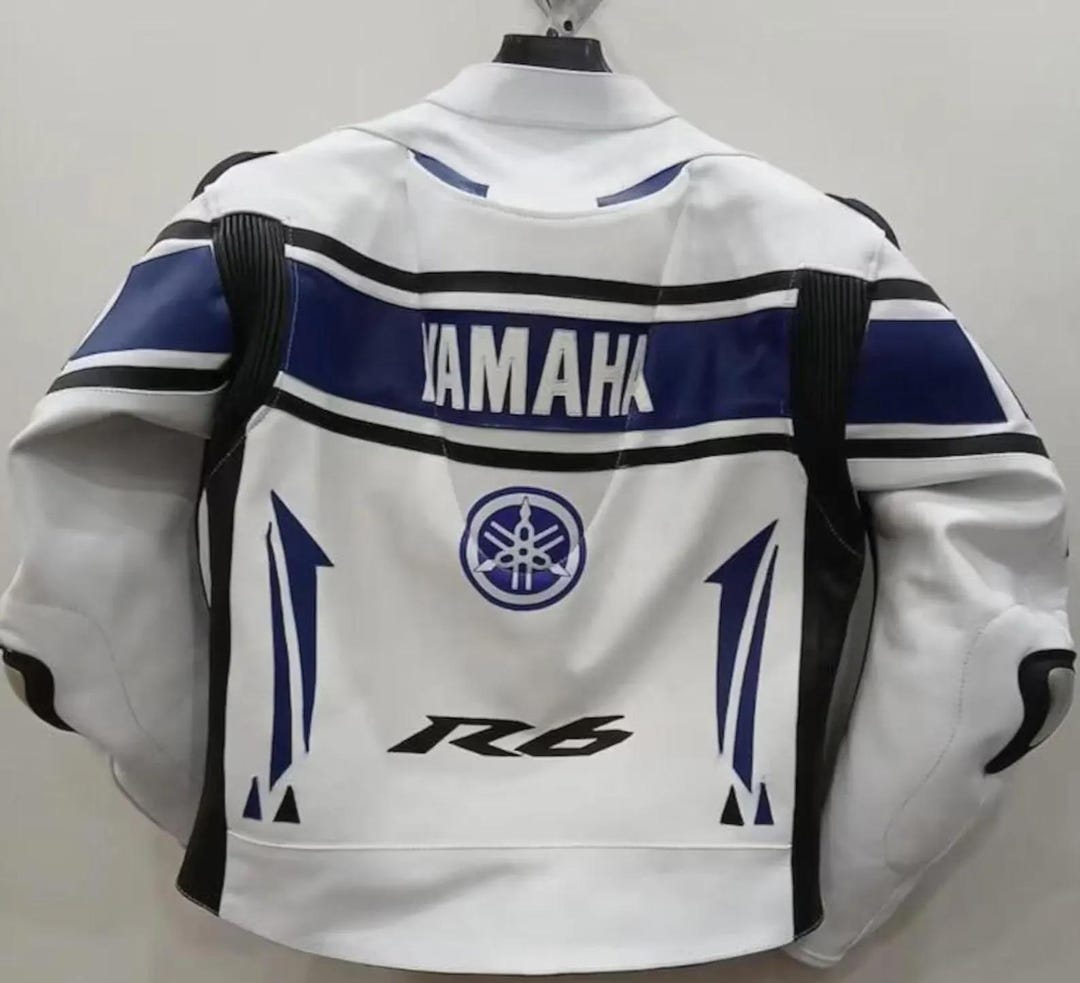 Yamaha GYTR R6 Leather Jacket Motogp Racing Jacket Genuine Cowhide ...