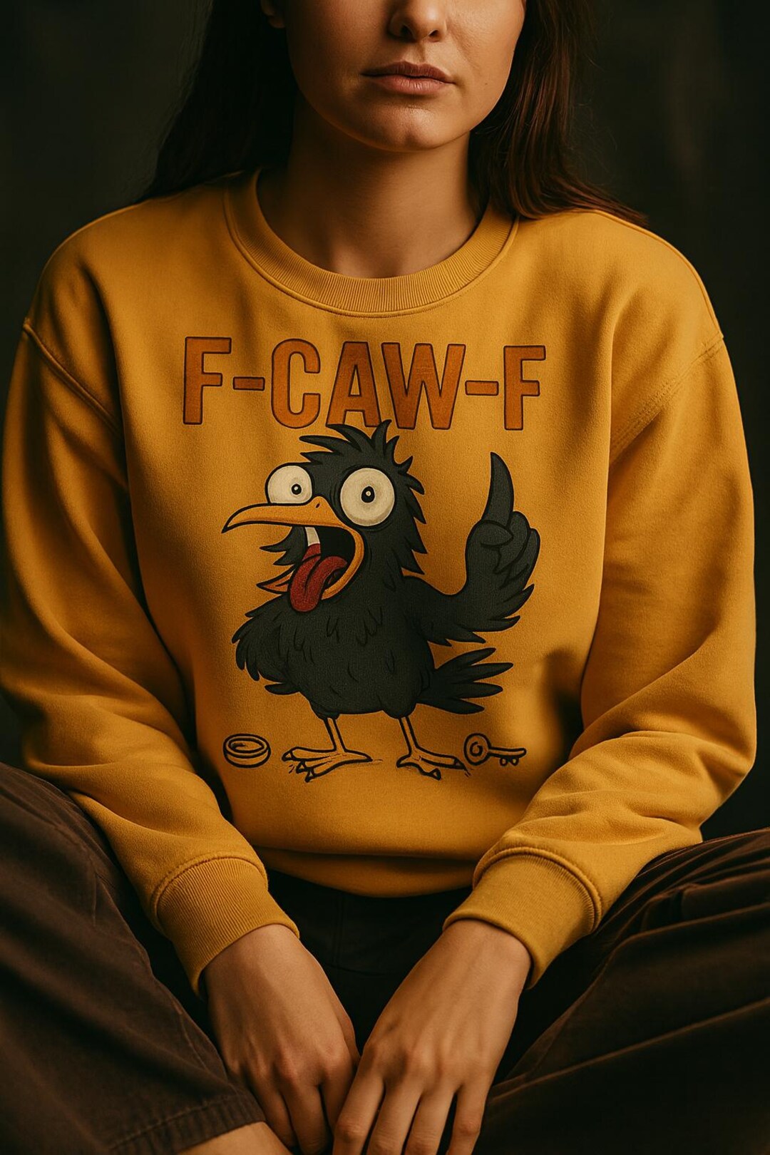 Funny F-CAW-F Crow PNG, Sublimation Design (digital Download) - Etsy