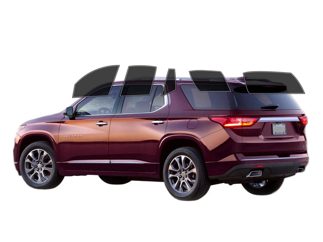Precut Window Film Chevy Traverse 2018-2023 UV-IR Blocking Two Ply Car ...