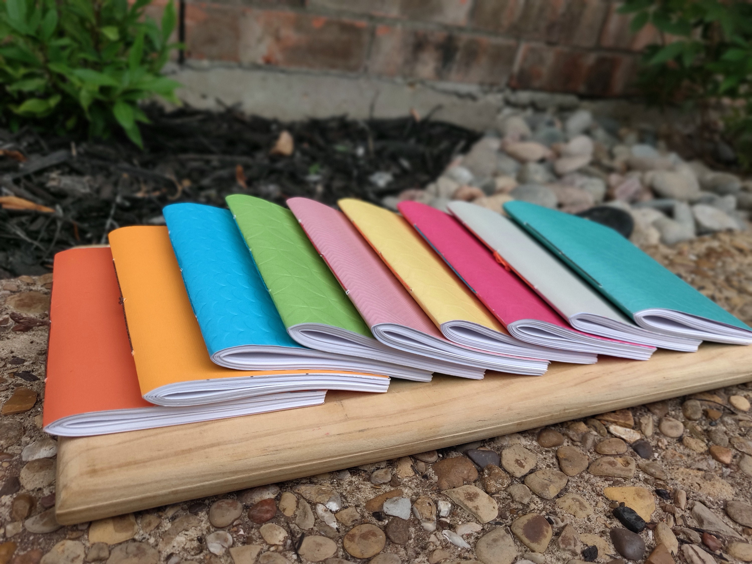 Sewn Bound Notebook Plain notebook Handmade journal Mini | Etsy