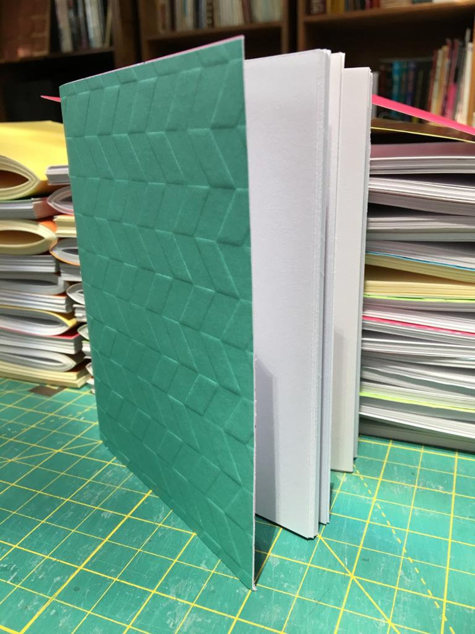 Sewn Bound Notebook, Plain Notebook, Handmade Journal, Mini Diary, Bond ...