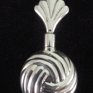 Beautiful, Sterling Silver Perfume Bottle Vintage Pendant Necklace Lovers' Knot Antique, 19 Inch ...