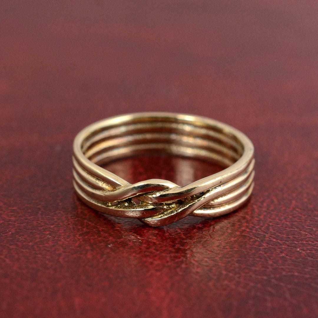 Gold Hand Hug Ring | Embrace Hands Ring | Minimal Love Ring | Vintage ...