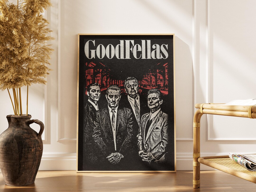 Goodfellas Poster – Minimalist Movie Print, Vintage Gangster Wall Art ...