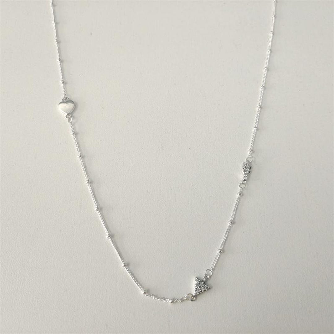 Pandora Sterling Silver Sparkling Arrow Cz Necklace - Etsy