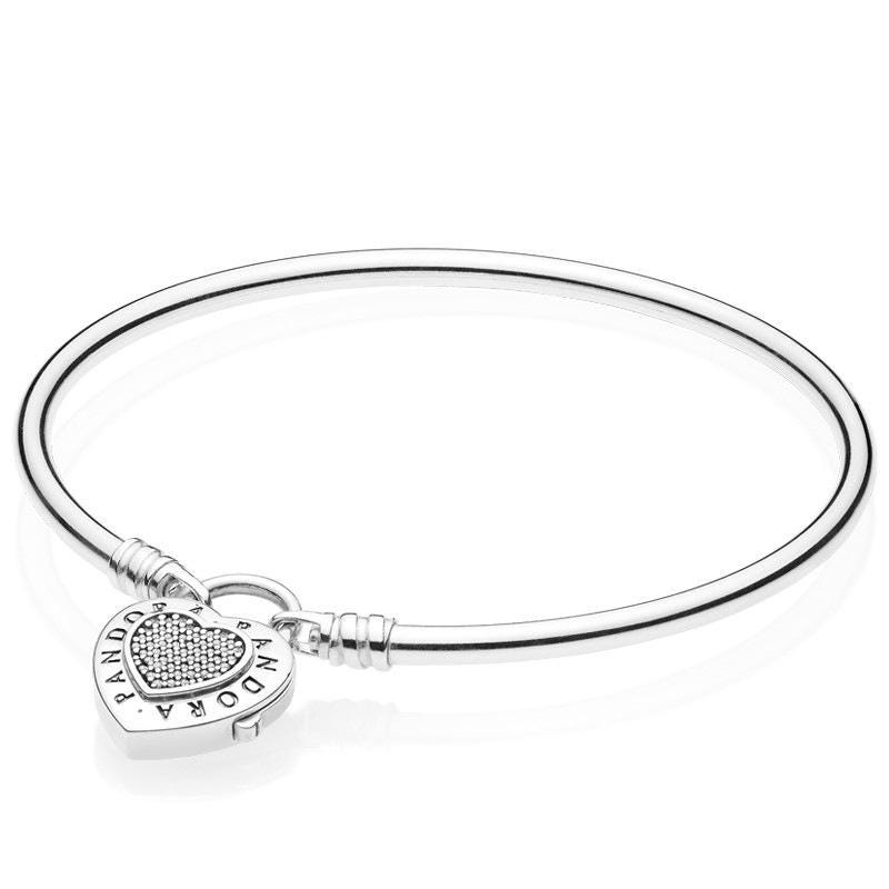 Pandora Padlock Bangle - Etsy
