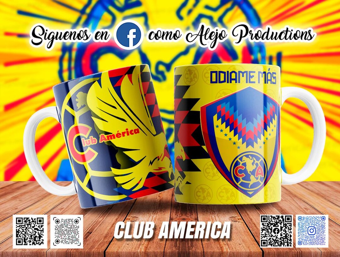 Club America, Club America Design Mug, America, Las Aguilas, Mexican ...